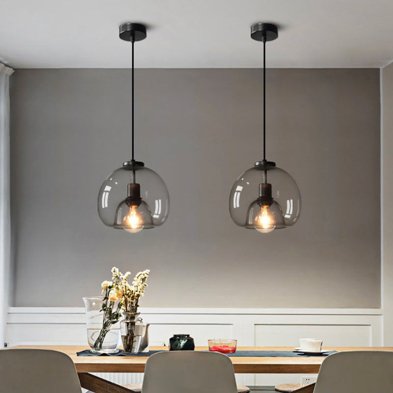 Suspension Luminaire Moderne Verre Ilot Cuisine Lonine | Lumiart